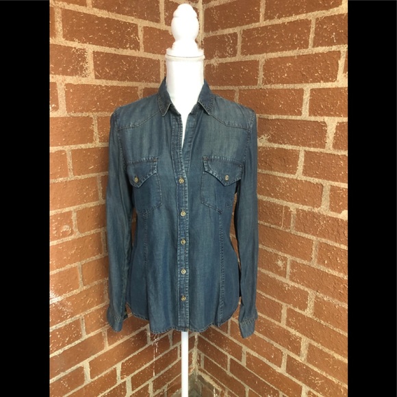 cloth & stone | Tops | Cloth Stone Denim Shirt | Poshmark